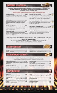 Menu – Haugens Chicken & Ribs